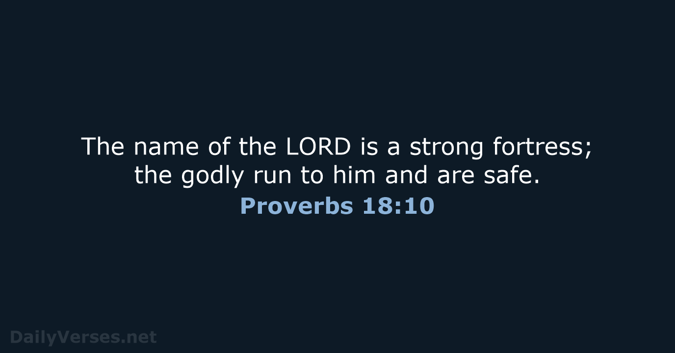 August 12 2019 Bible Verse Of The Day NLT Proverbs 18 10 August 12 2019 Bible Verse Of The Day NLT Proverbs 18 10