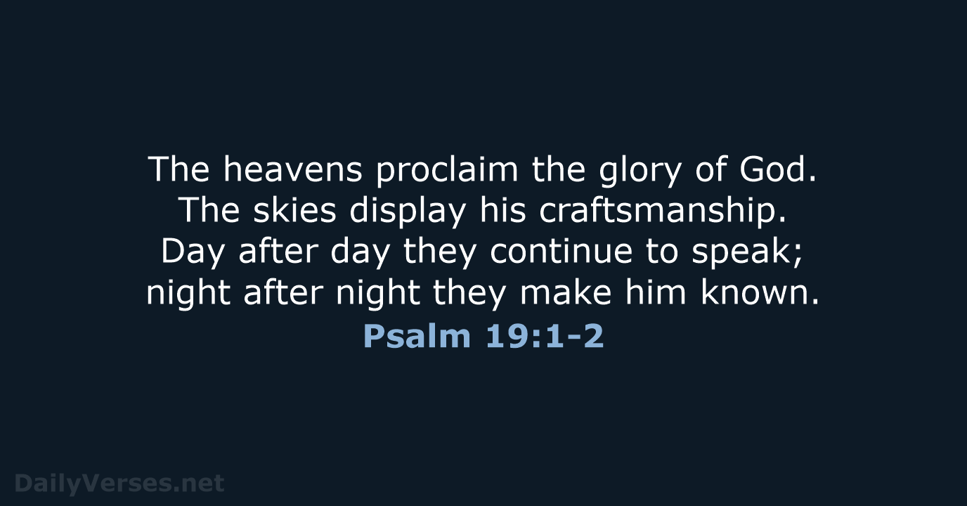 Psalm 19 NLT ESV DailyVerses