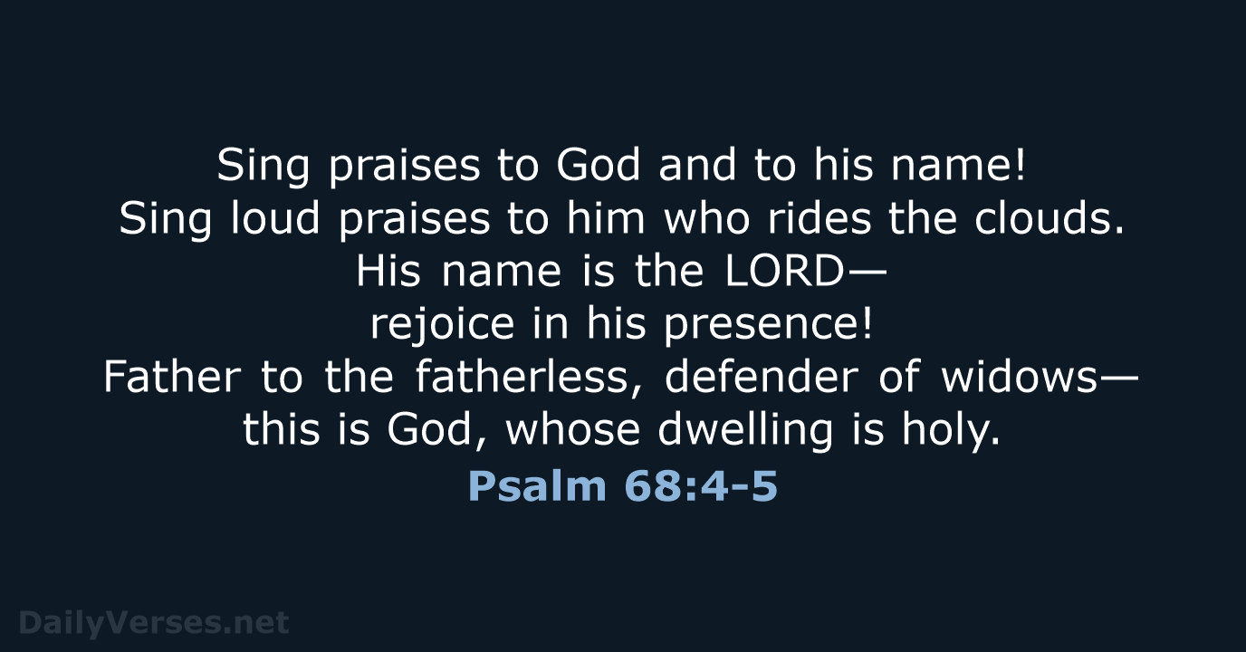 Psalm 68 NLT DailyVerses