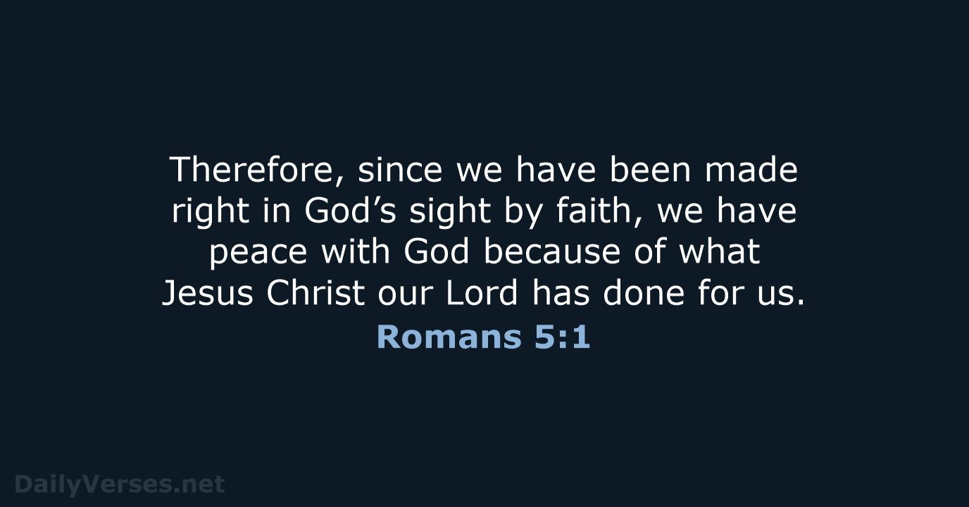 Romans 5 NLT DailyVerses Romans 5 NLT DailyVerses
