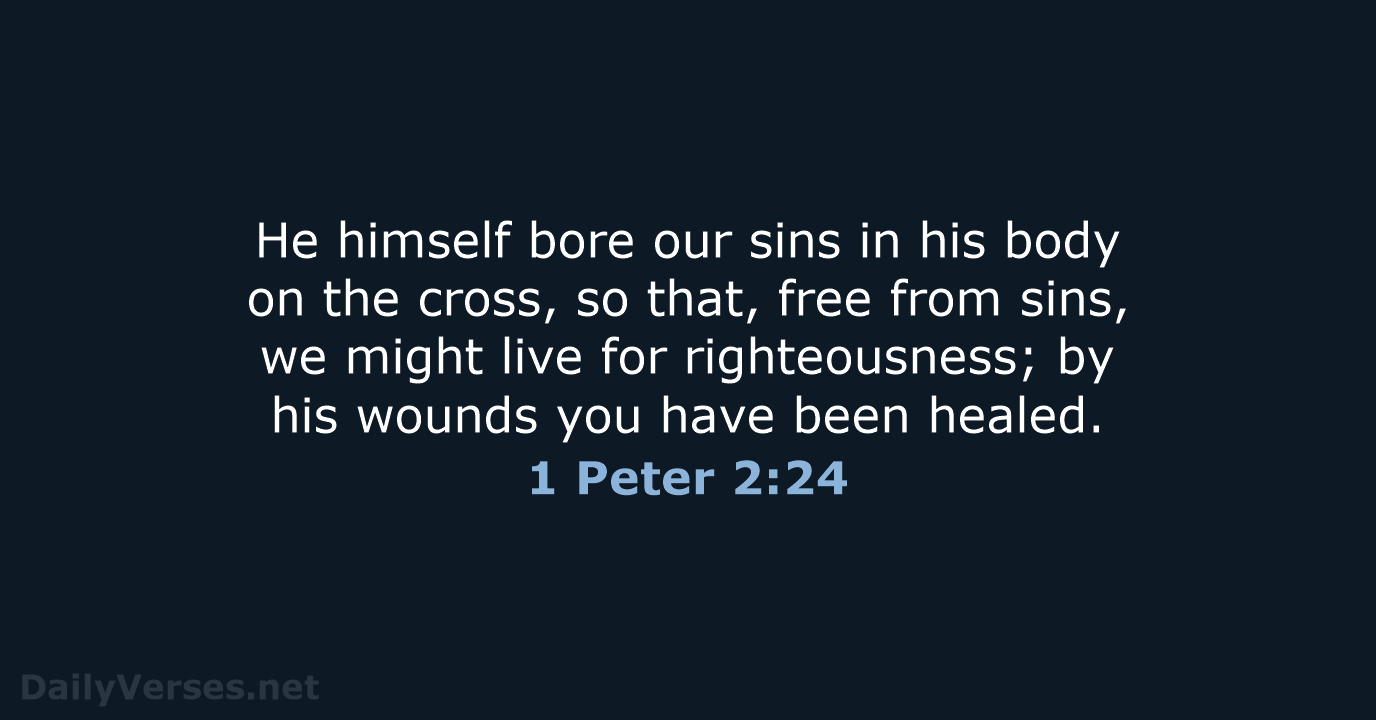 1 Peter 2 24 Bible Verse NRSV DailyVerses 1 Peter 2 24 Bible Verse NRSV DailyVerses