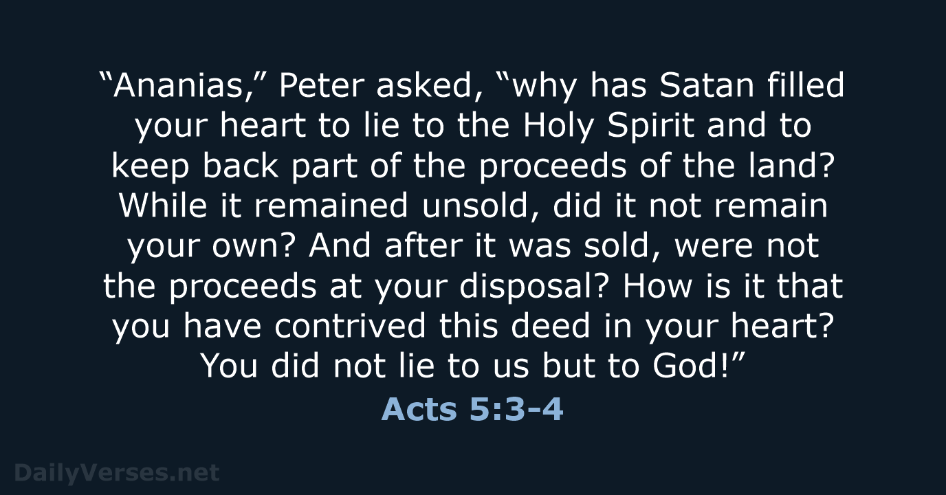Acts 5 3 4 Bible Verse NRSV DailyVerses