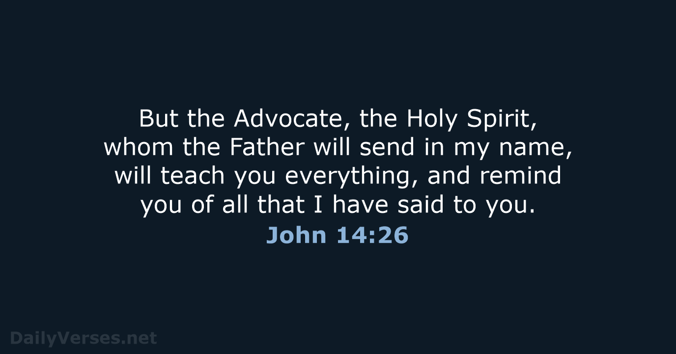 January 5 2020 Bible Verse Of The Day NRSV John 14 26