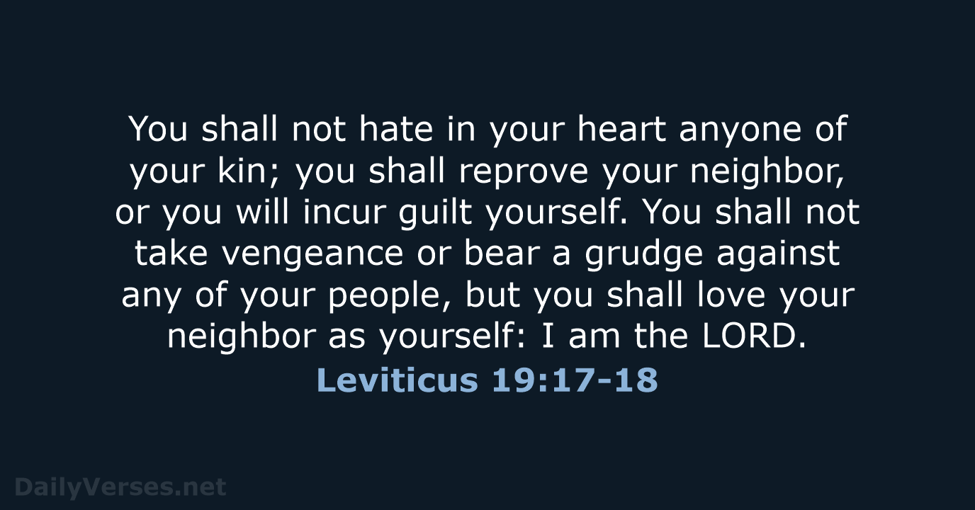 Leviticus 19 NRSV DailyVerses Leviticus 19 NRSV DailyVerses