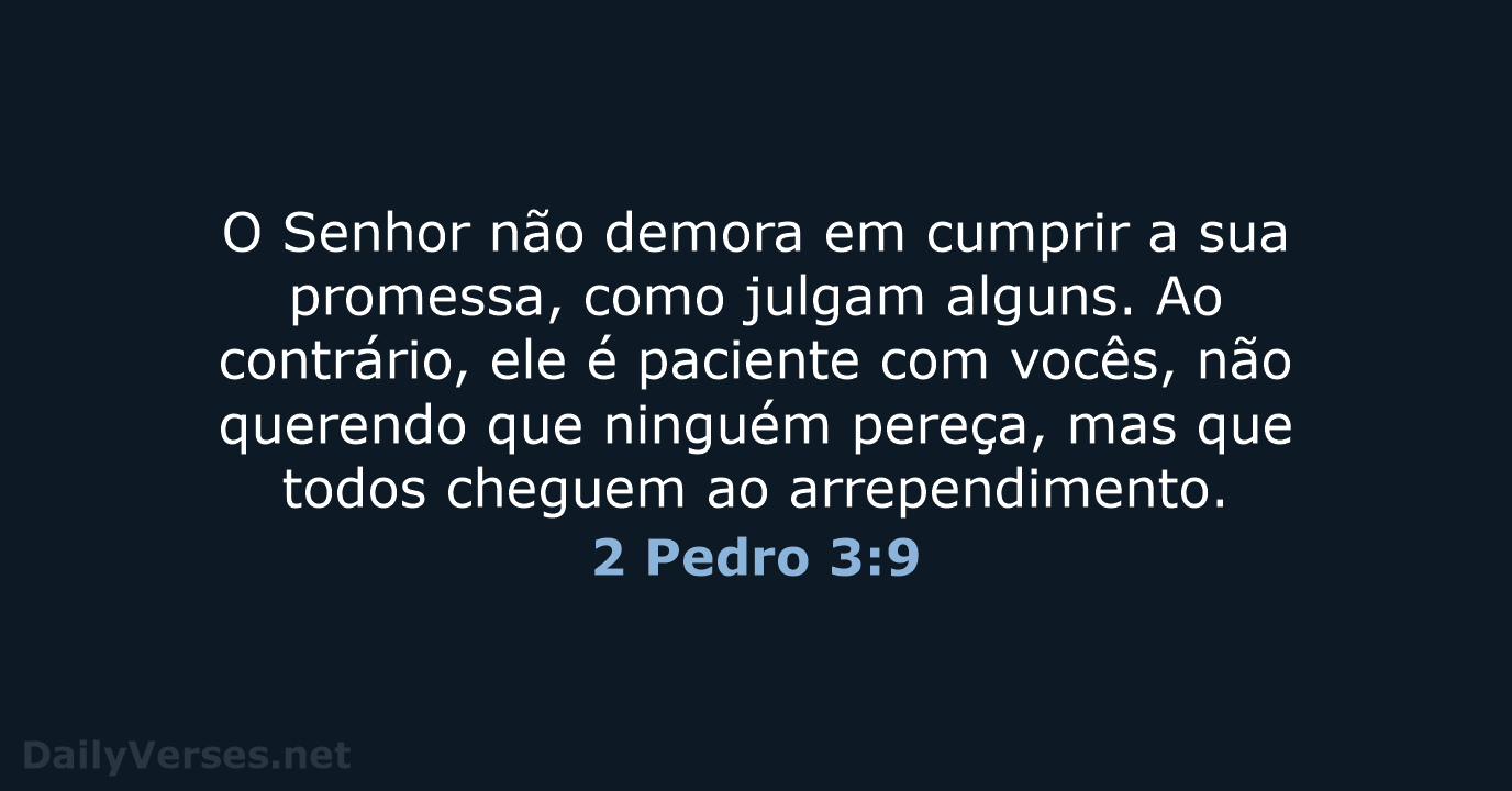 2 Pedro 3 9 Vers culo Da B blia NVI DailyVerses