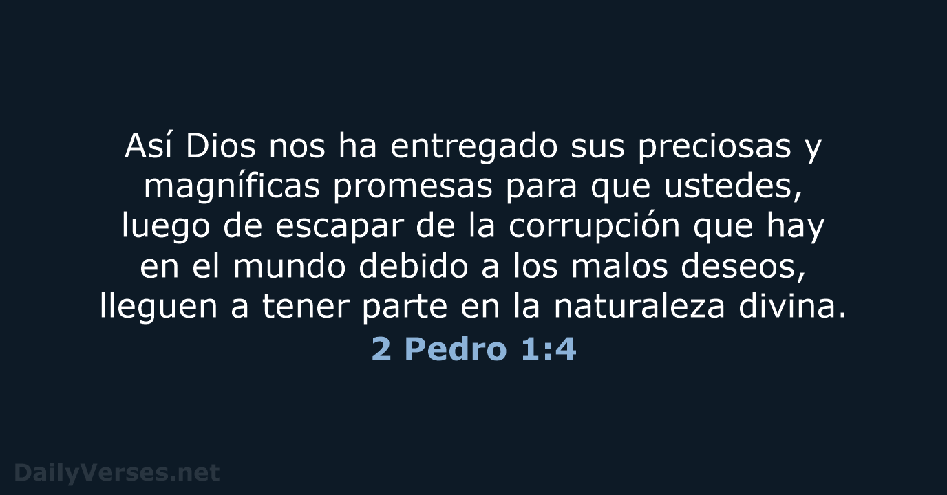 2 Pedro 1 4 Vers culo De La Biblia DailyVerses